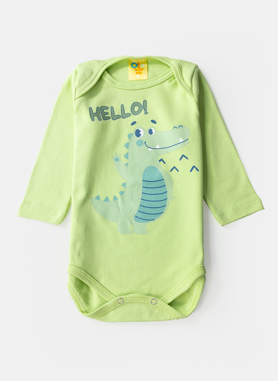 Body Bebê Jacaré Hello 0235 - Ola Kids